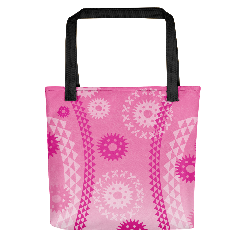 Tote Bag - Kapa - Maui Pink – Black Pearl Designs