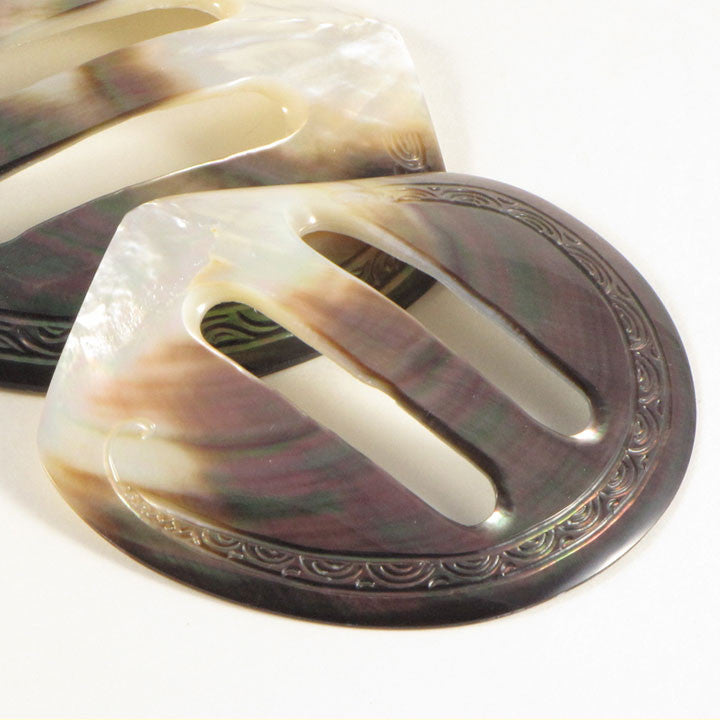 Black Pearl Shell Tiurai Pareu Buckle – Black Pearl Designs